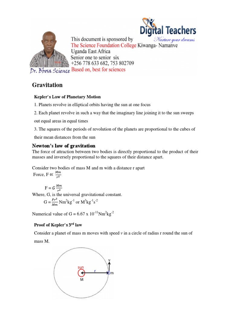 Gravitation | PDF