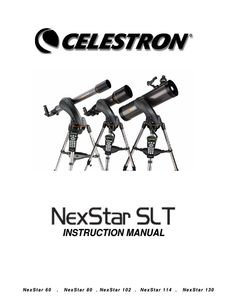 NexStar - SLT - Manual 3 Language | PDF | Tripod (Photography) | Astronomy