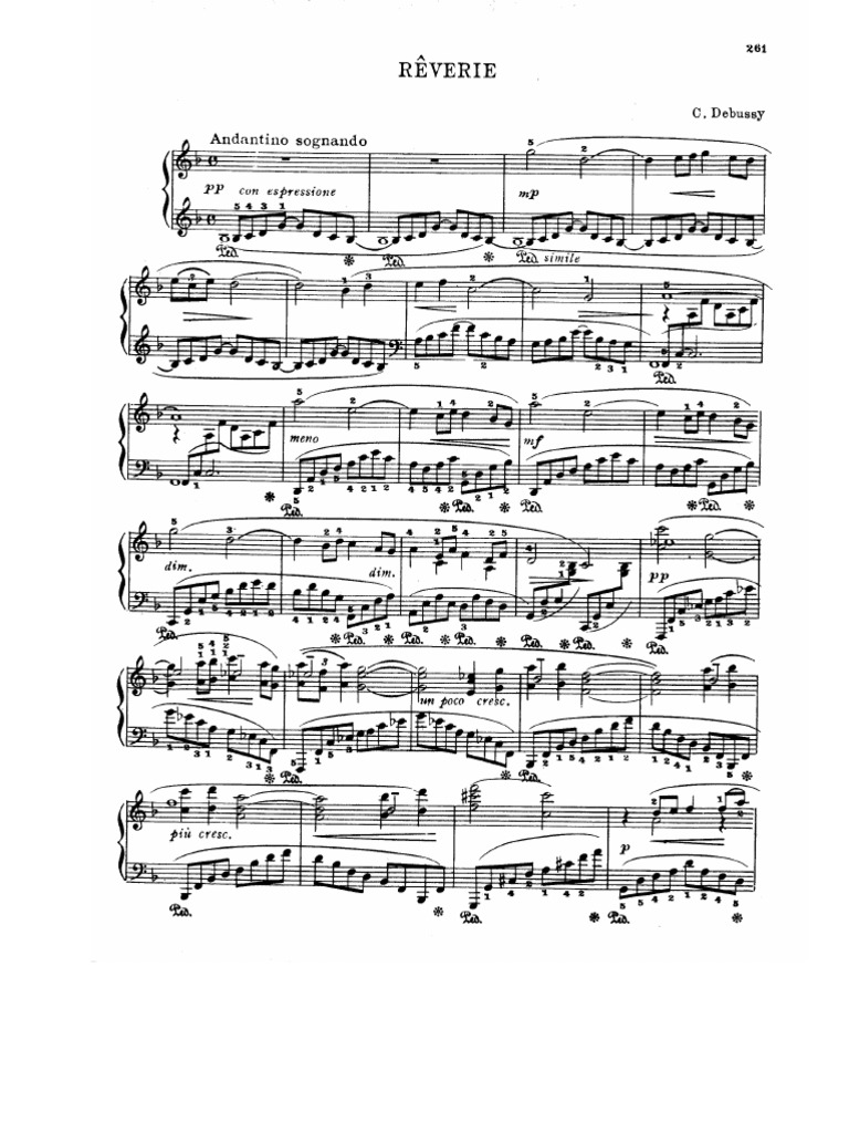 Debussy Reverie Pdf