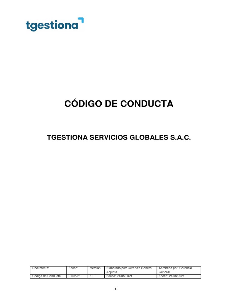 Codigo de Conducta | PDF