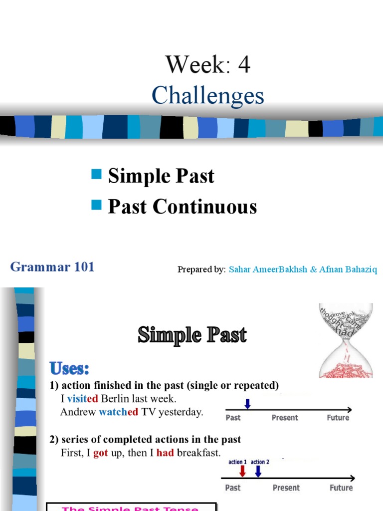 Unit 4 Simple Past - Past Contiuous | PDF | Verb | Grammatical Tense