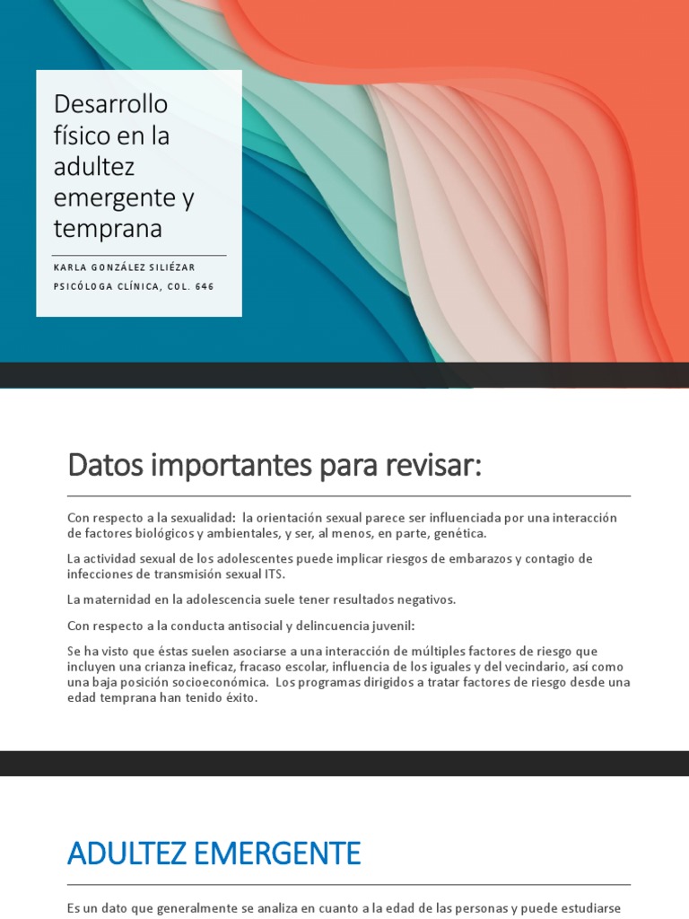 Desarrollo Físico en La Adultez Emergente y Temprana | PDF | Adultos | Obesidad