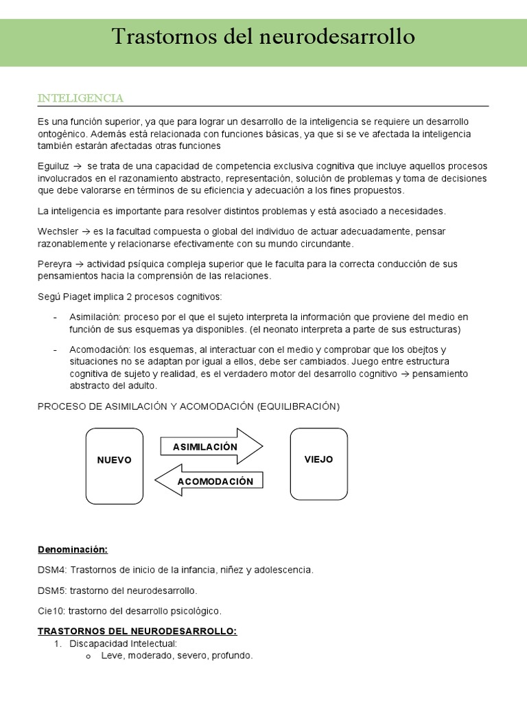 Clase 2 - Trastornos Del Neurodesarrollo | PDF | Espectro autista | Desorden hiperactivo y ...