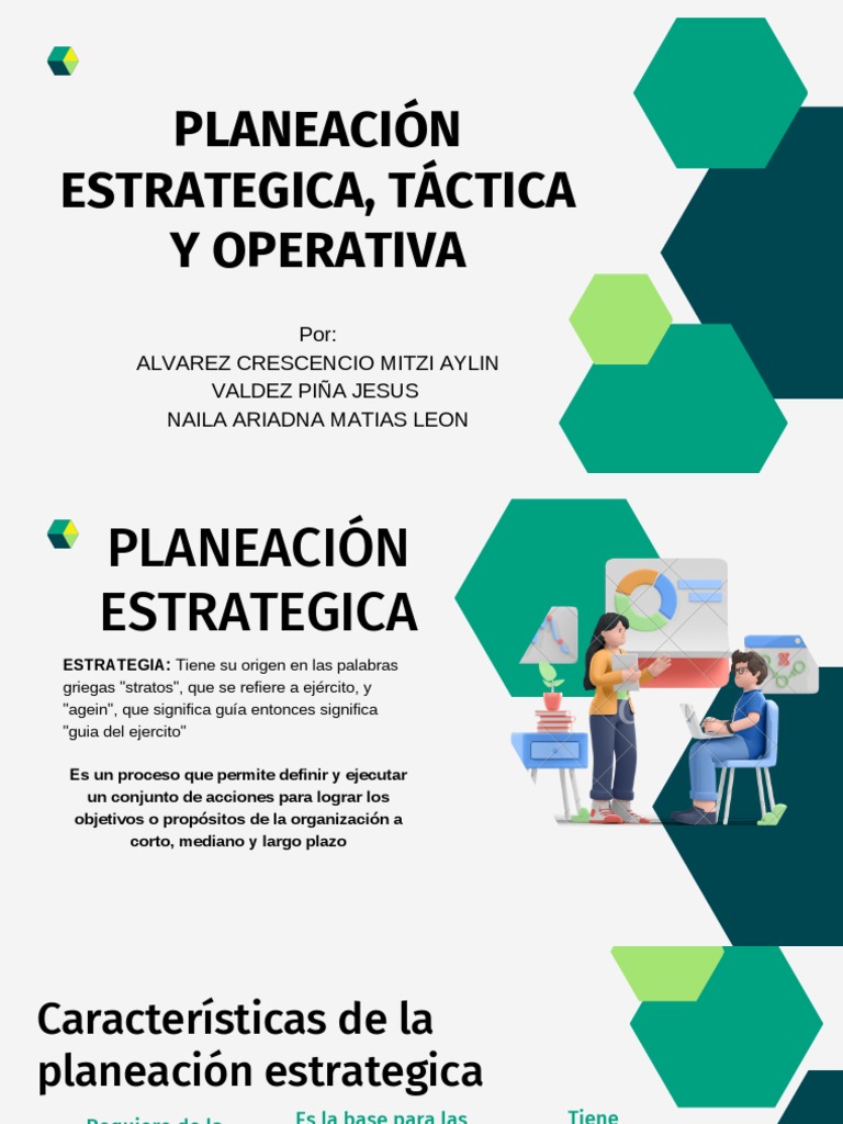 Comparto 'PLANEACIÓN ESTRATEGICA, TACTICA Y OPERATIVA' Con Usted | PDF ...