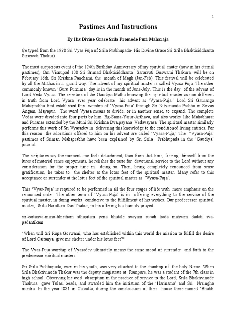 Pastimes and Instructions | PDF