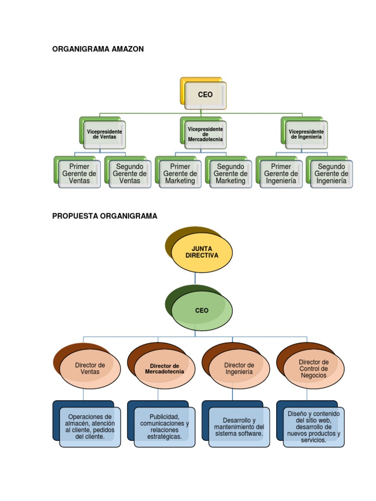 Organigrama Amazon | PDF | Marketing | Informática