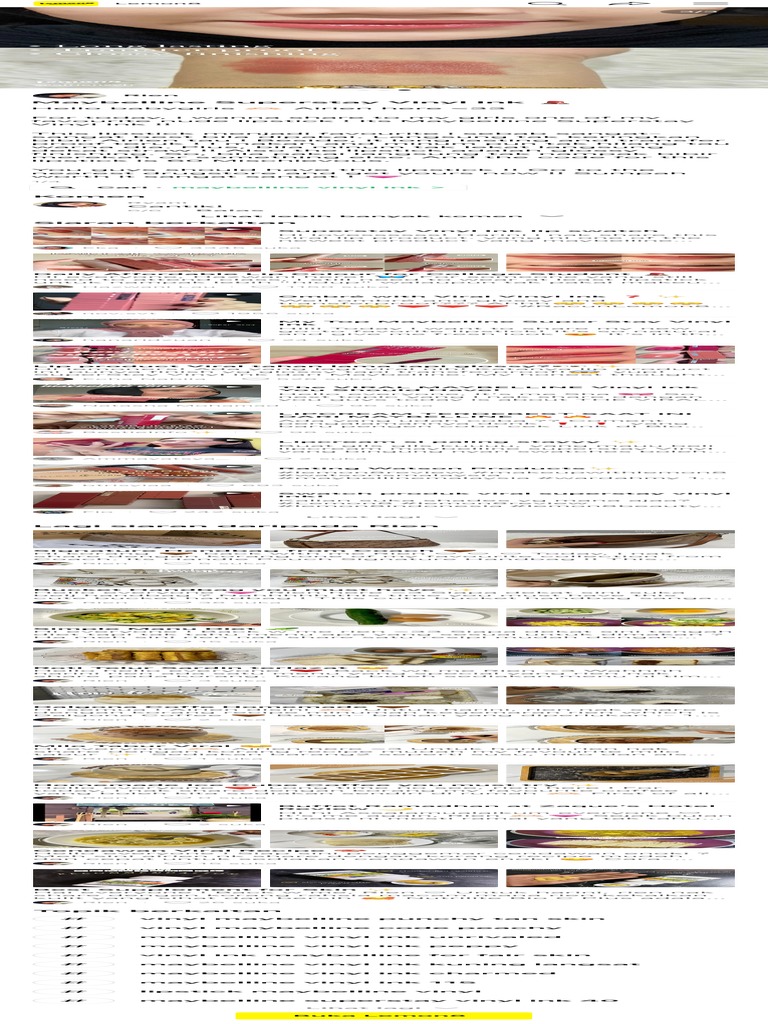 Maybelline Superstay Vinyl Ink ? Galeri Disiarkan Oleh Rien Lemon8 | PDF