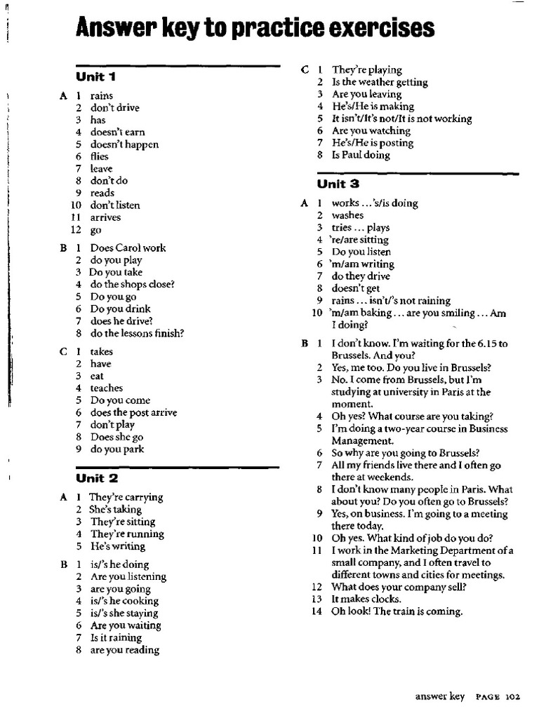 Answers GRAMMAR SPECTRUM 2 | PDF