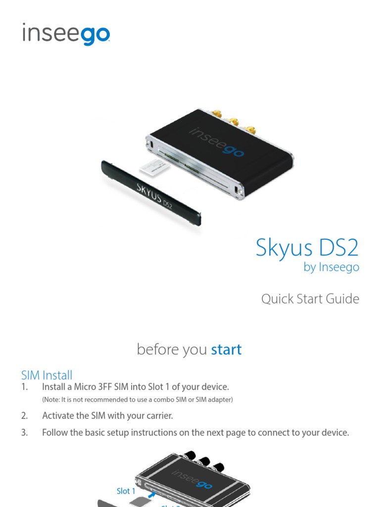 Guide d'installation Skyus DS2 | PDF | Technologie et ingénierie