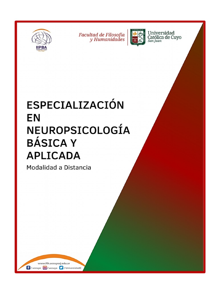 Brochure - Esp en Neuropsicología | PDF