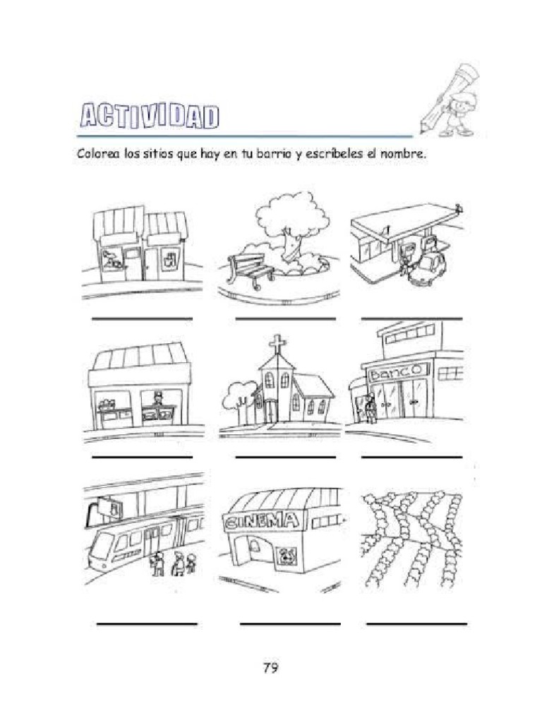 Espacios y Lugares de Mi Comunidad | PDF