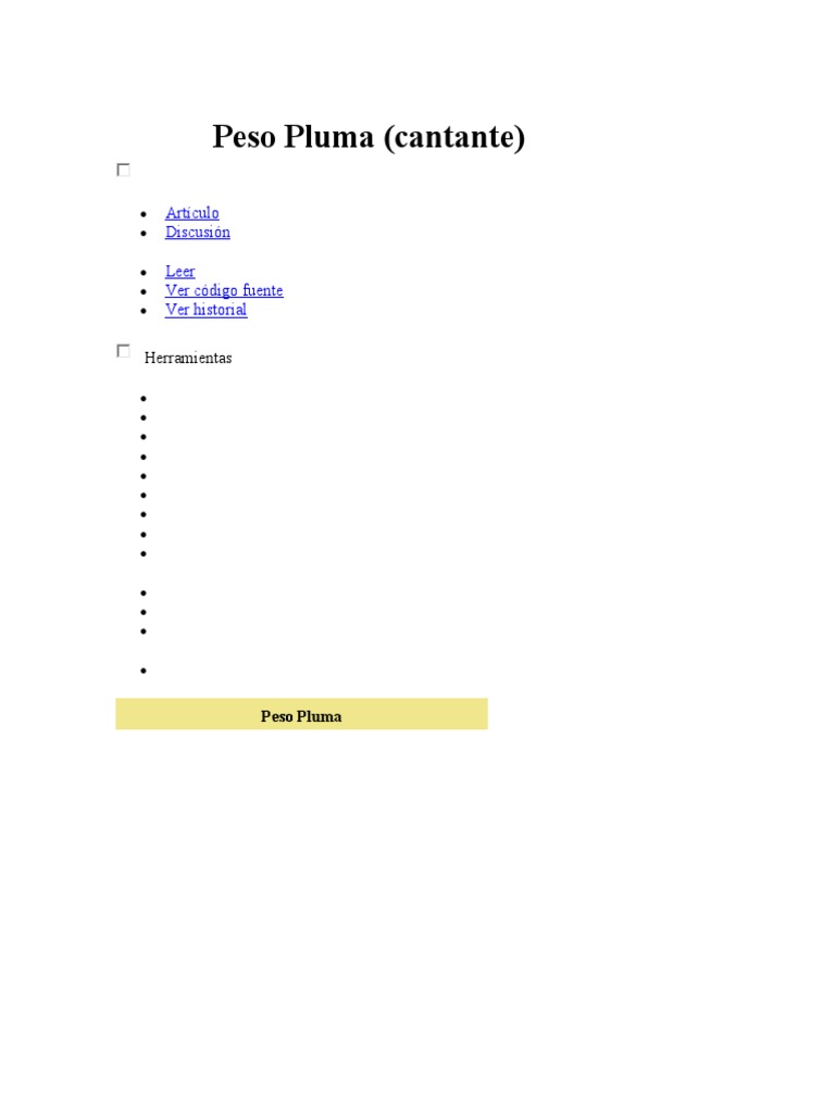 Peso Pluma | PDF