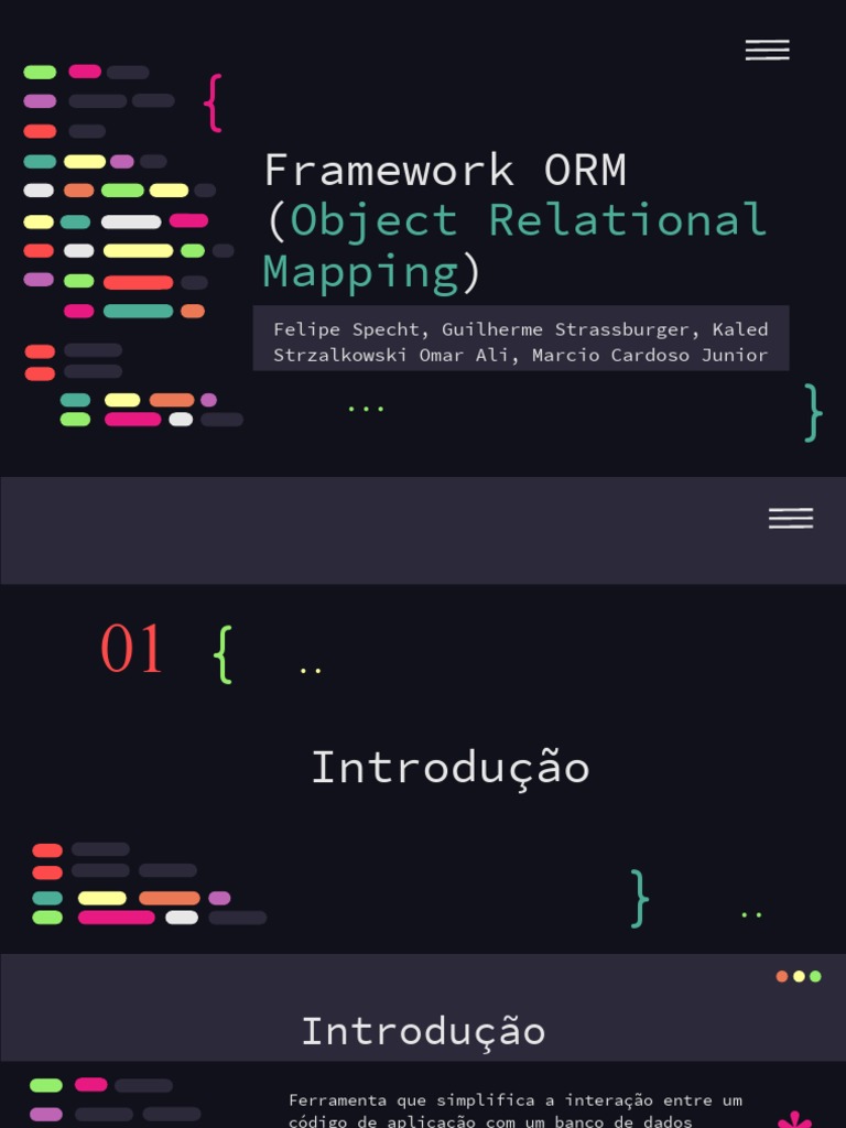 Framework ORM (Object Relational Mapping) | PDF | Bancos de dados | SQL