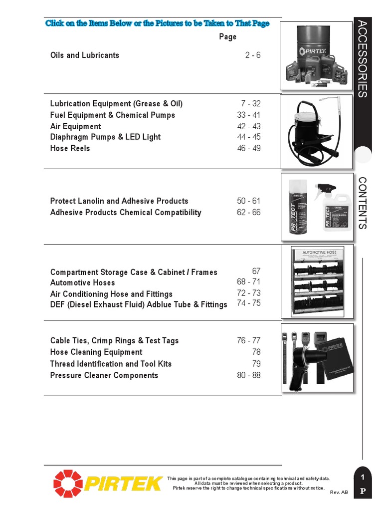 Catálogo Pirtek Austrália | PDF | Lubricant | Liquids