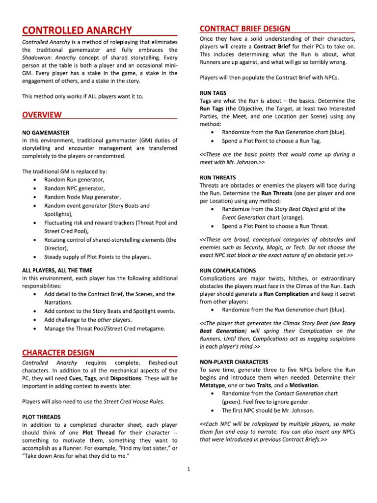 Controlled Anarchy | PDF