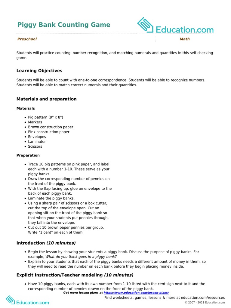 Usr Local SRC Education - Com Files Static Lesson-Plans Piggy-Bank ...