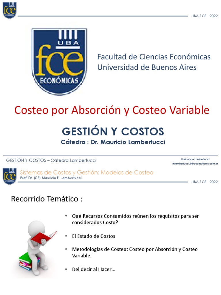 002 Costeo Por Absorcion y Costeo Variable | PDF