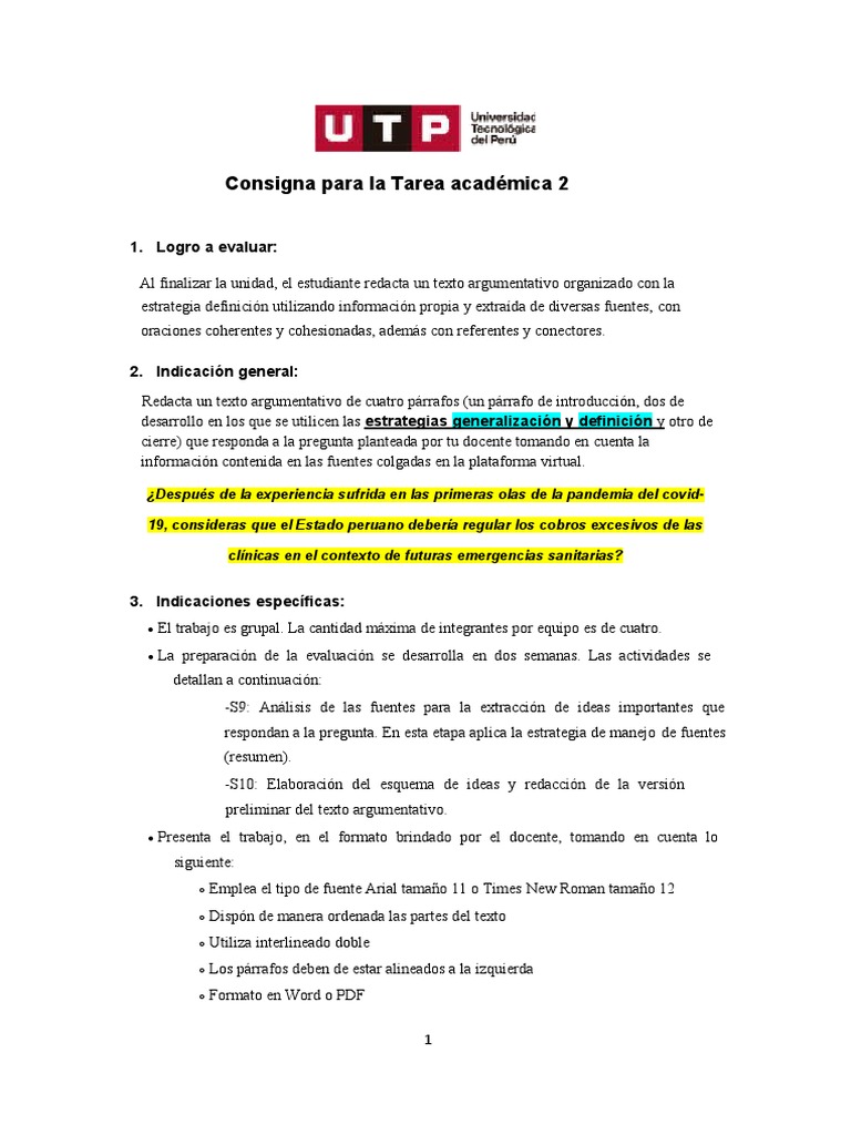 Consigna Final | PDF | Perú | Unidad de Cuidados Intensivos
