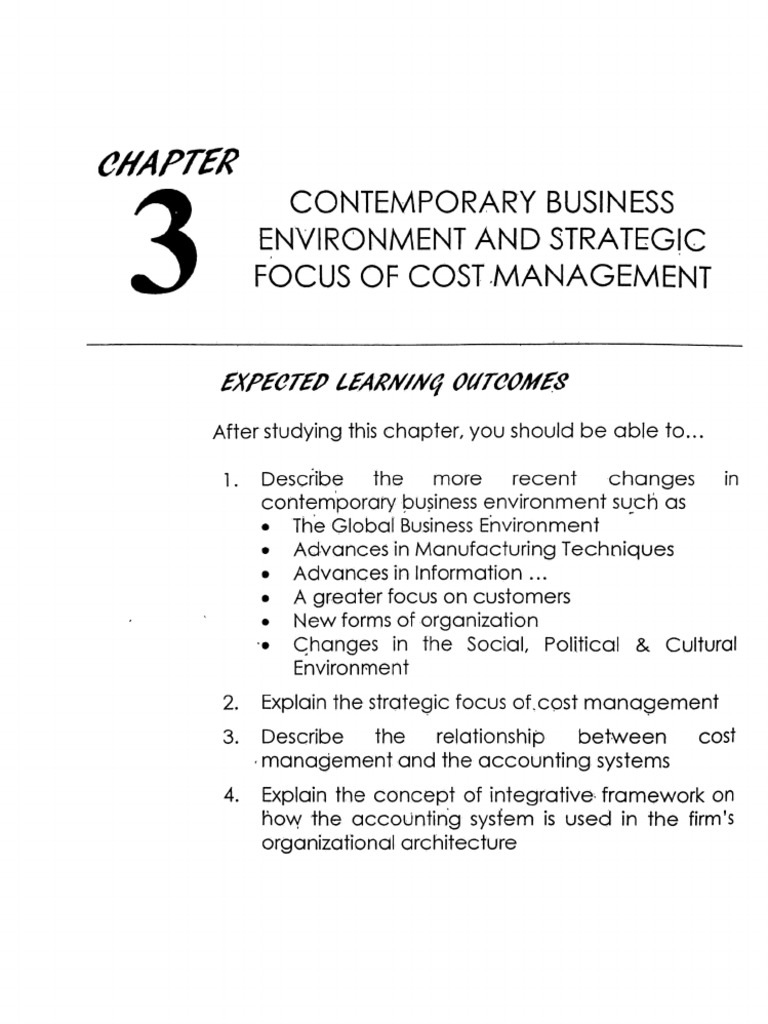 Strategic Cost Management Chapter 3 | PDF