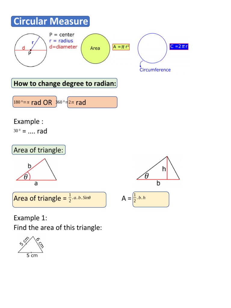 Circular Measure | PDF