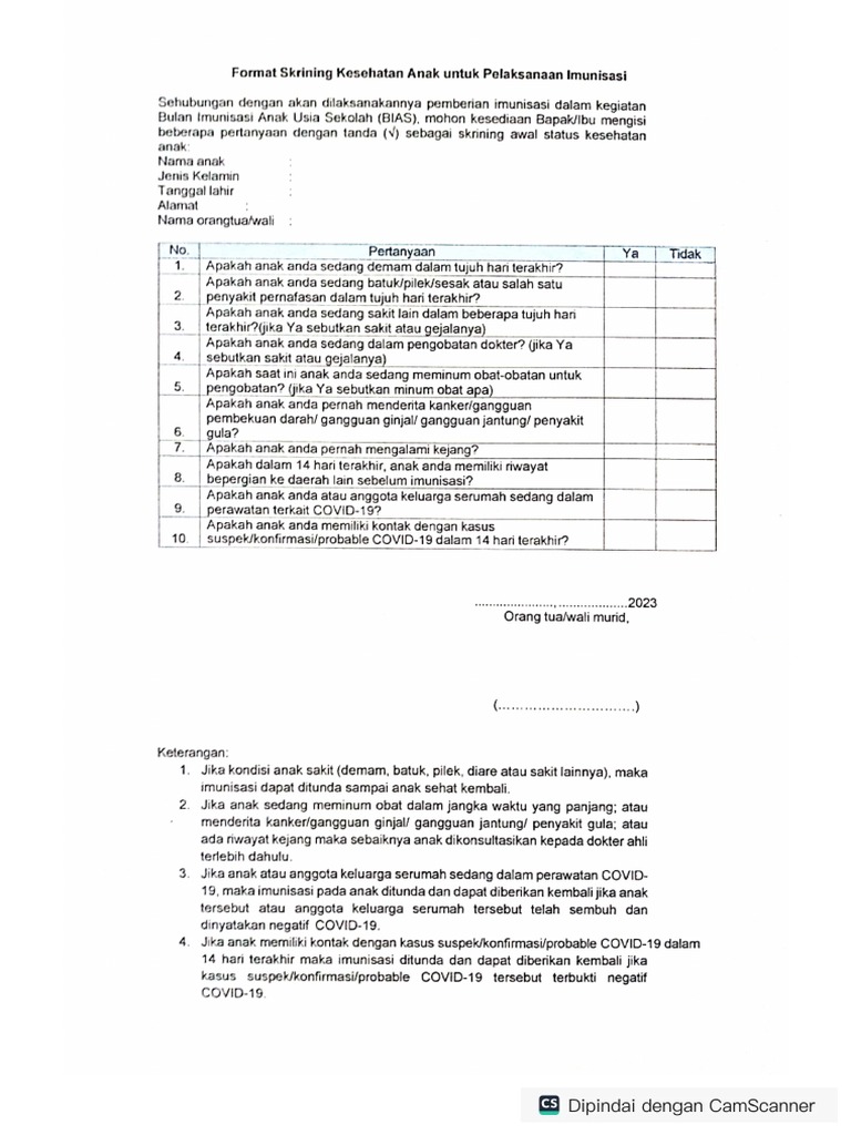 Form HPV | PDF