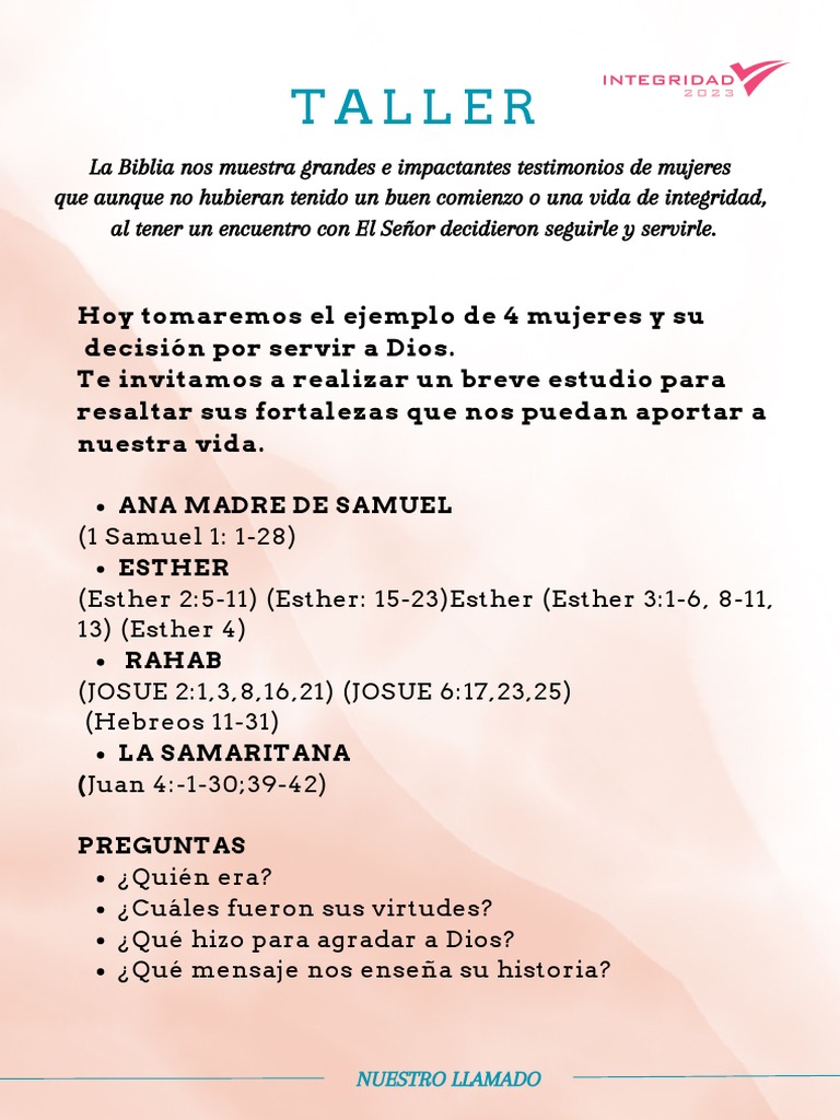 Mujeres de la biblia | PDF