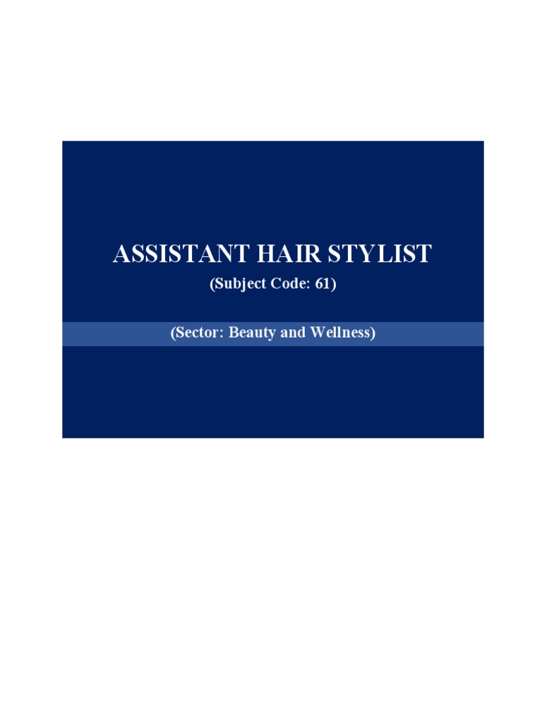 Assistant Hair Stylist Course Overview | PDF