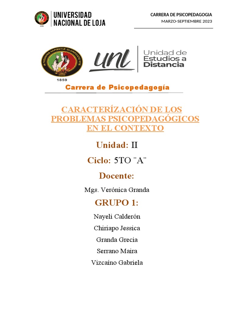 Problemas Psicopedagógicos Escolares | PDF | Crecimiento personal y profesional