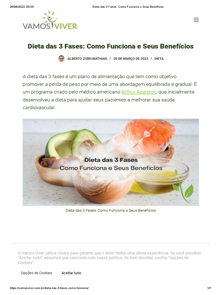 Dieta Das 3 Fases - Como Funciona e Seus Benefícios | PDF