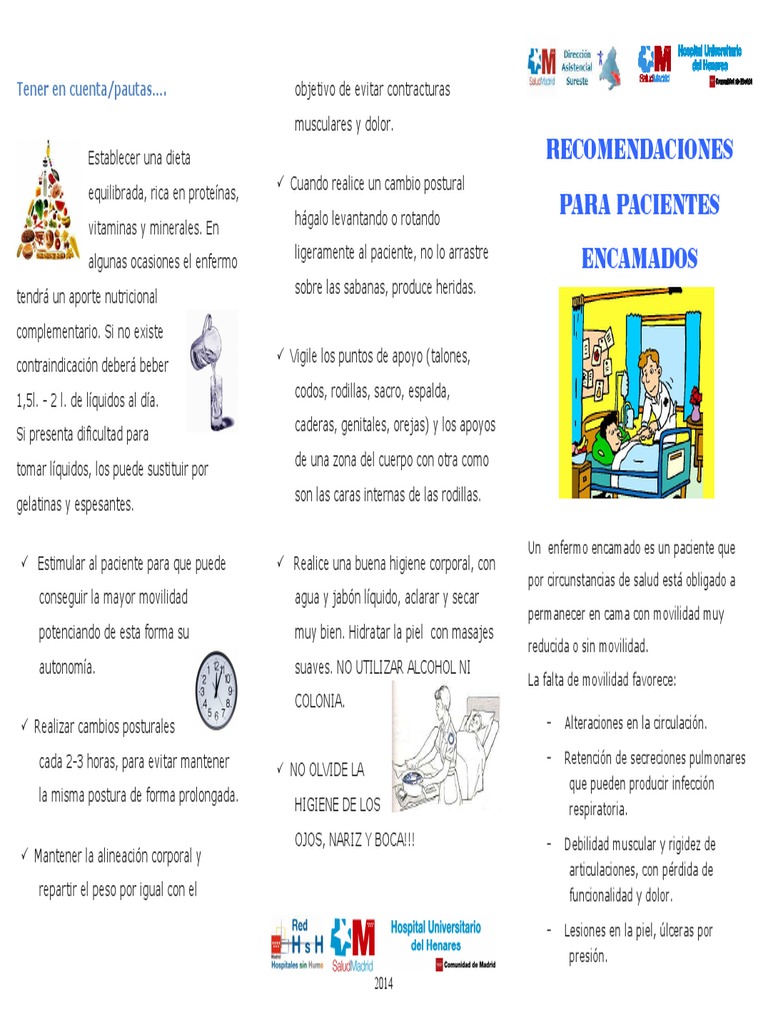 Recomendaciones para Pacientes Encamados.v2 | PDF