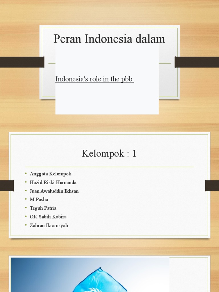 Peran Indonesia Dalam PBB | PDF Peran Indonesia Dalam PBB | PDF