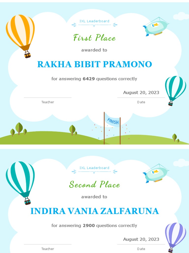 G10 - IXL Leaderboard | PDF