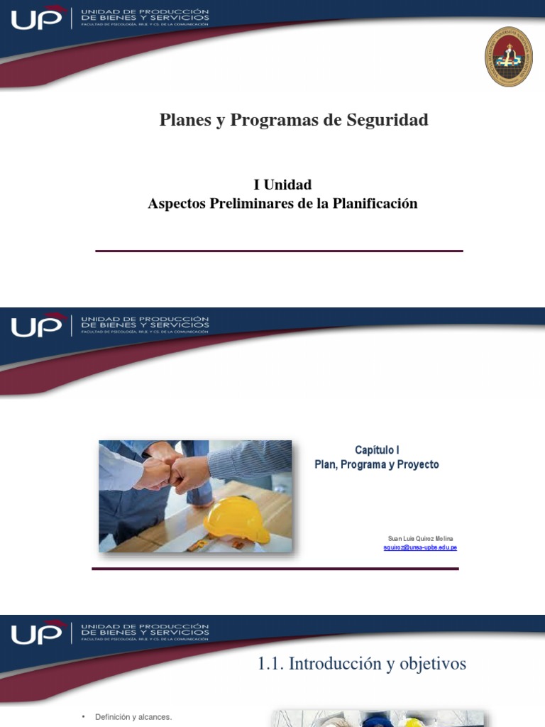 Capítulo 1 - Plan, Programa y Proyecto | PDF