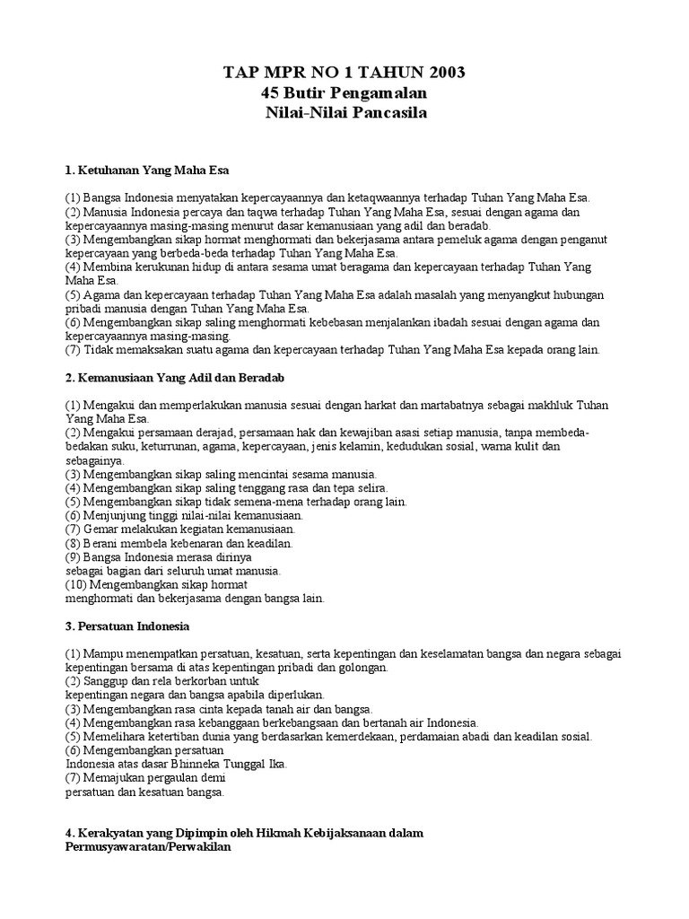 Tap MPR No 1:2003 | PDF