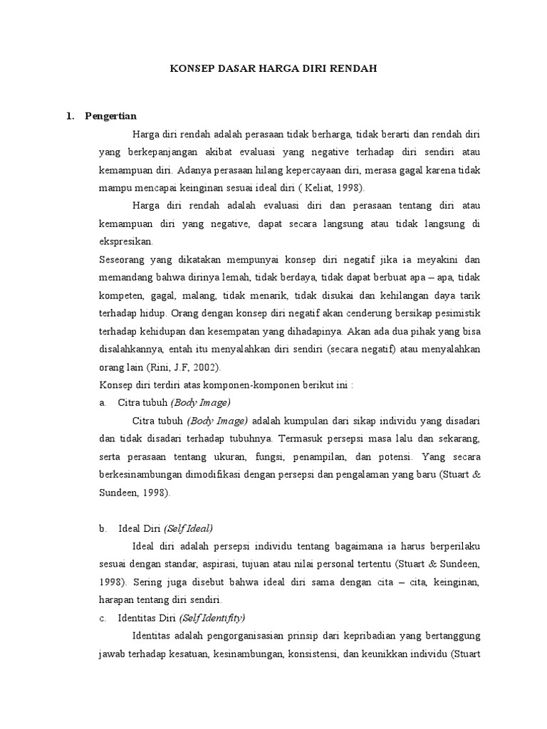 Harga Diri Rendah | PDF