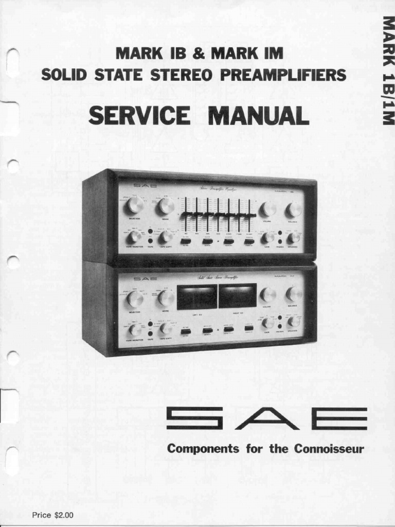 SAE Mark 1B Service Manual | PDF