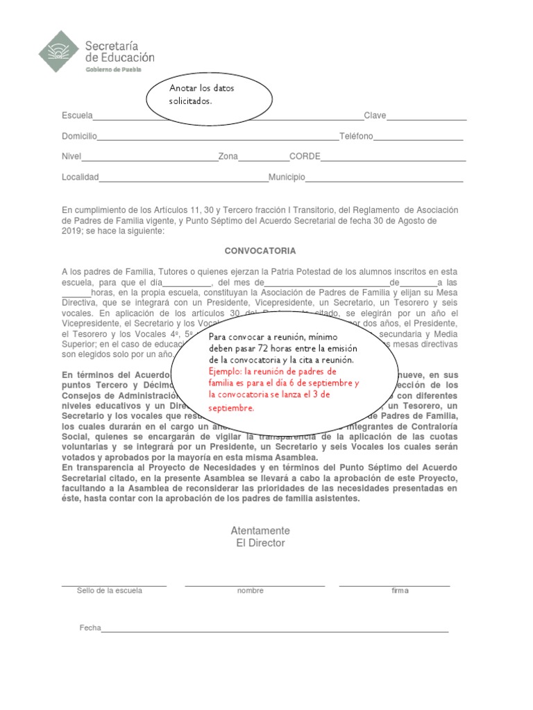 Formatos APF Inicio Ciclo 23-24 Con Ejemplos | PDF