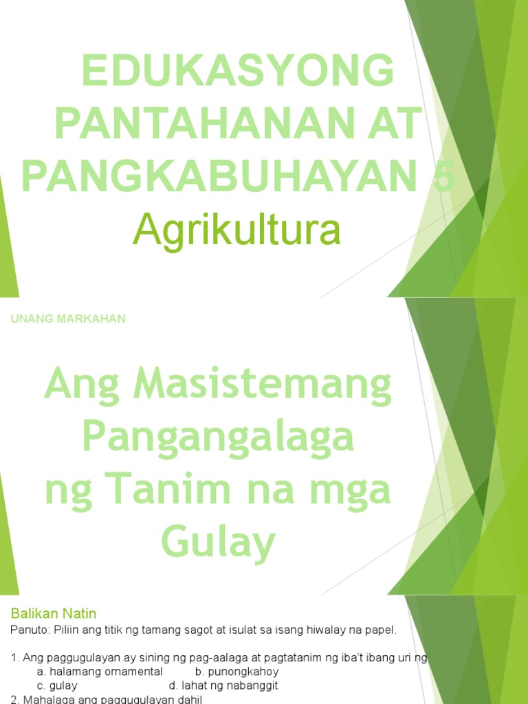 EPP-AGRI - Q1 - Module 2 - Week2 | PDF
