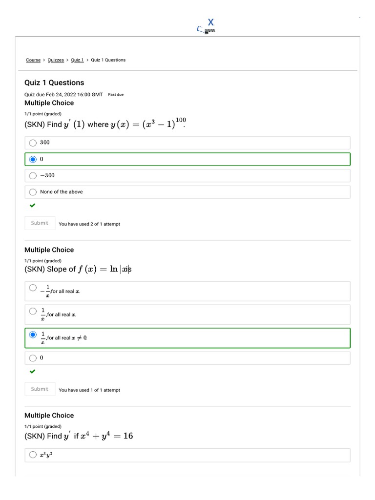 Quiz 1 Questions _ Quiz 1 _ MAT110 Courseware _ buX _ BRAC University | PDF