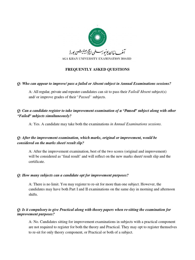 Resit Exam Policy | PDF | Qualifications