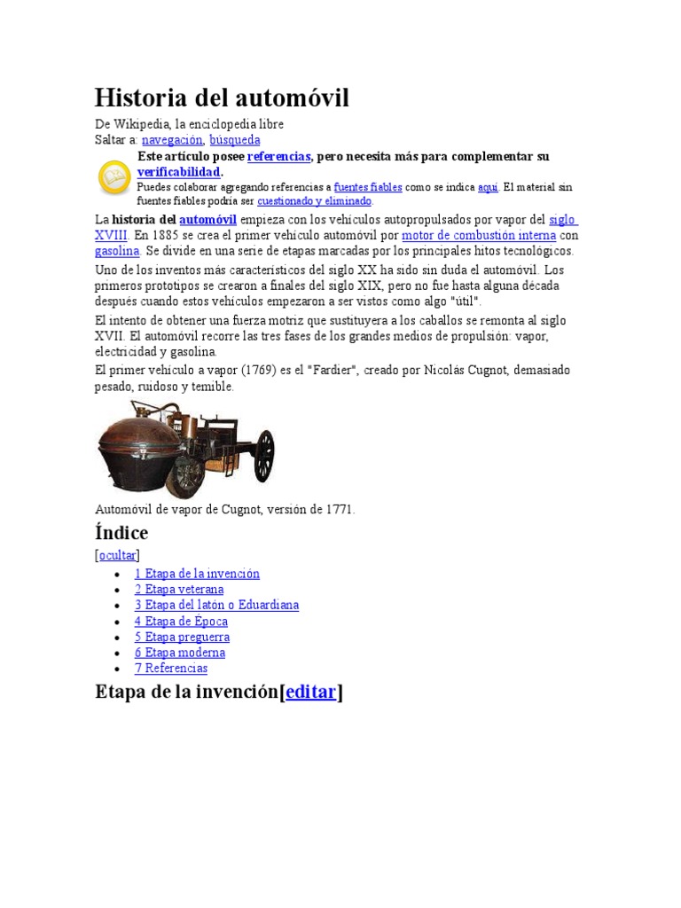 Historia Del Automóvil | PDF | Coche | Mercedes Benz