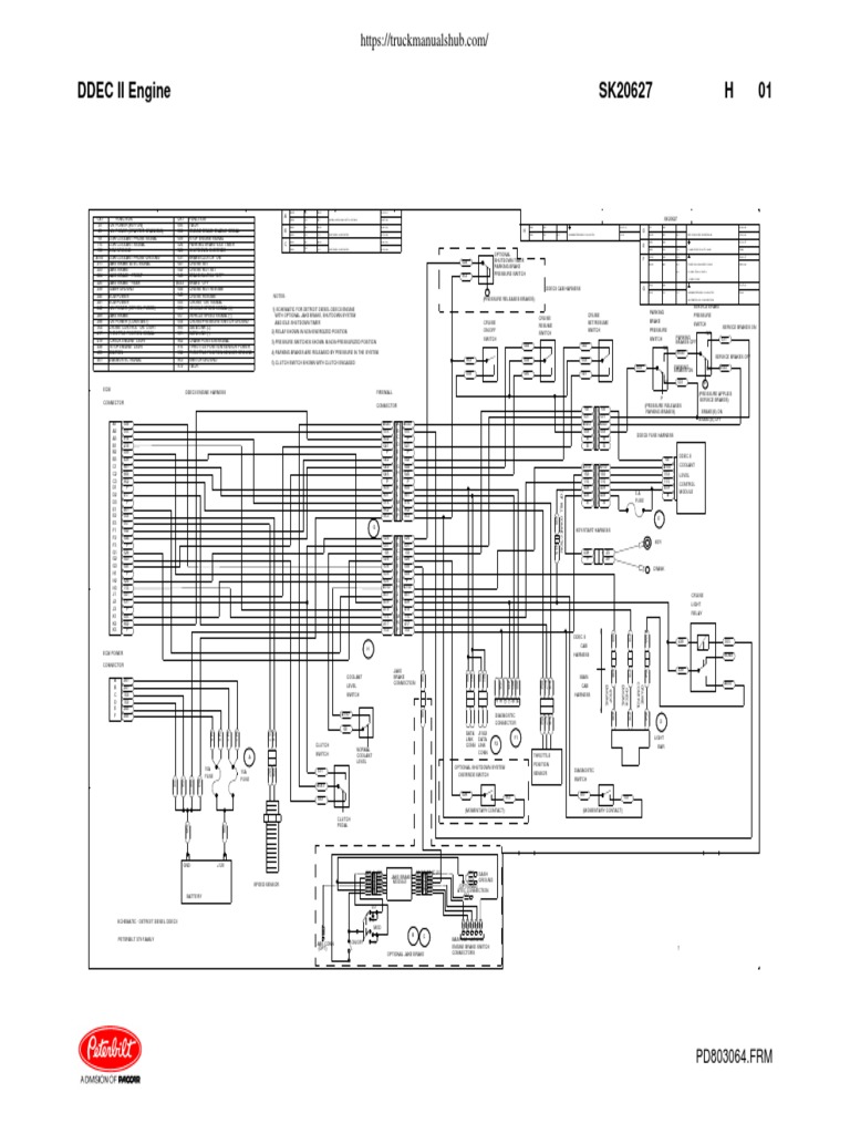 Detroit Diesel DDC-DDEC II Wiring Diagram | PDF