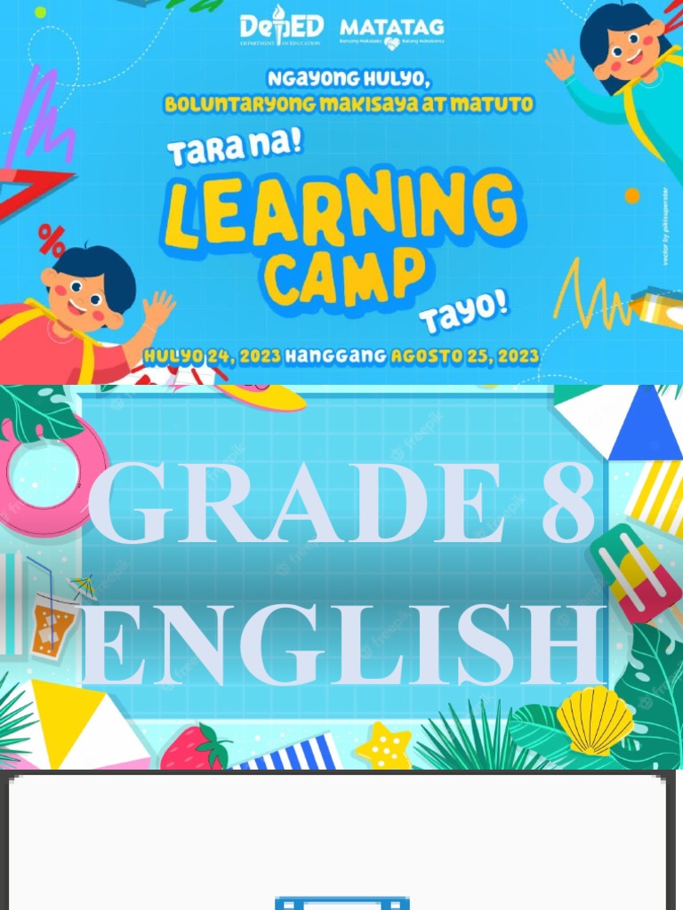 NLC English 8 Lesson 1 | PDF