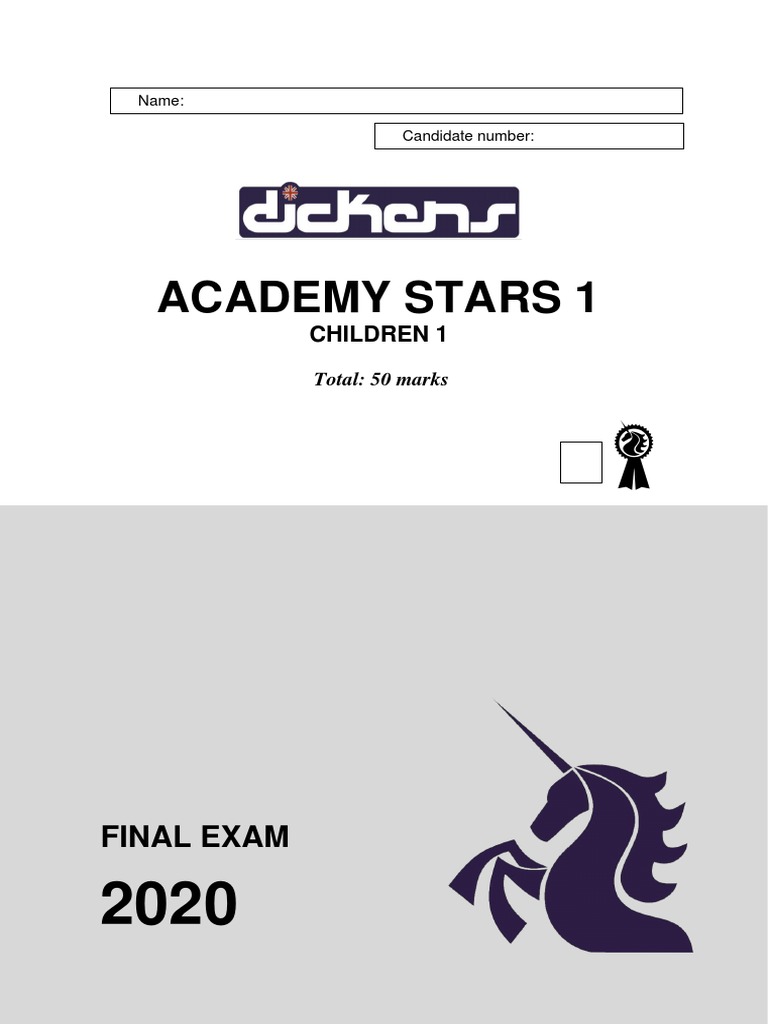 Academy Stars I - Final Exam 2020 | PDF Academy Stars I - Final Exam 2020 | PDF