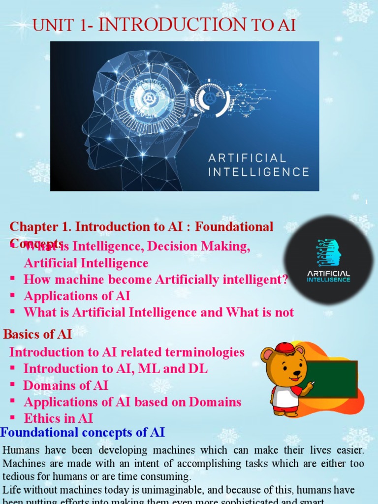 Grade 10 Unit 1 - INTRODUCTION TO AI | PDF