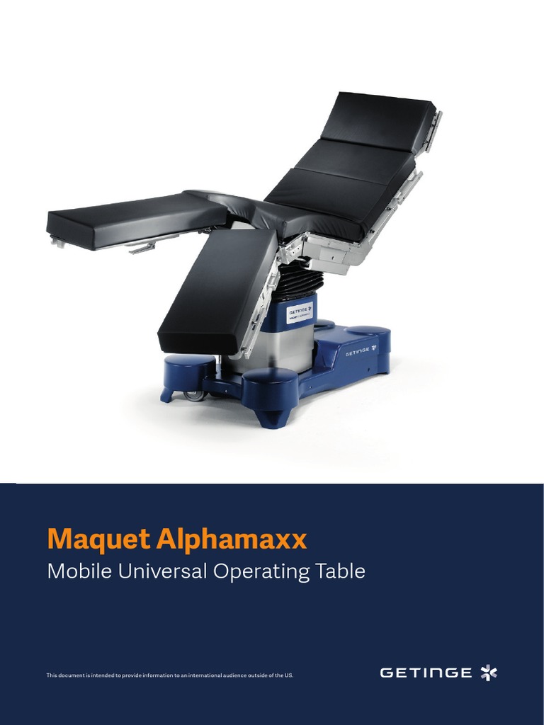 Maquet Alphamaxx Brochure Nonus en Rev1 en Non Us | PDF