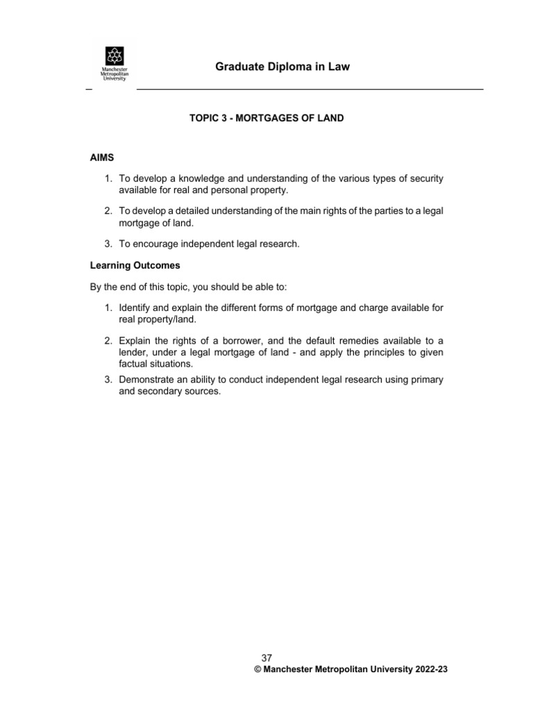 Land Study Guide | PDF