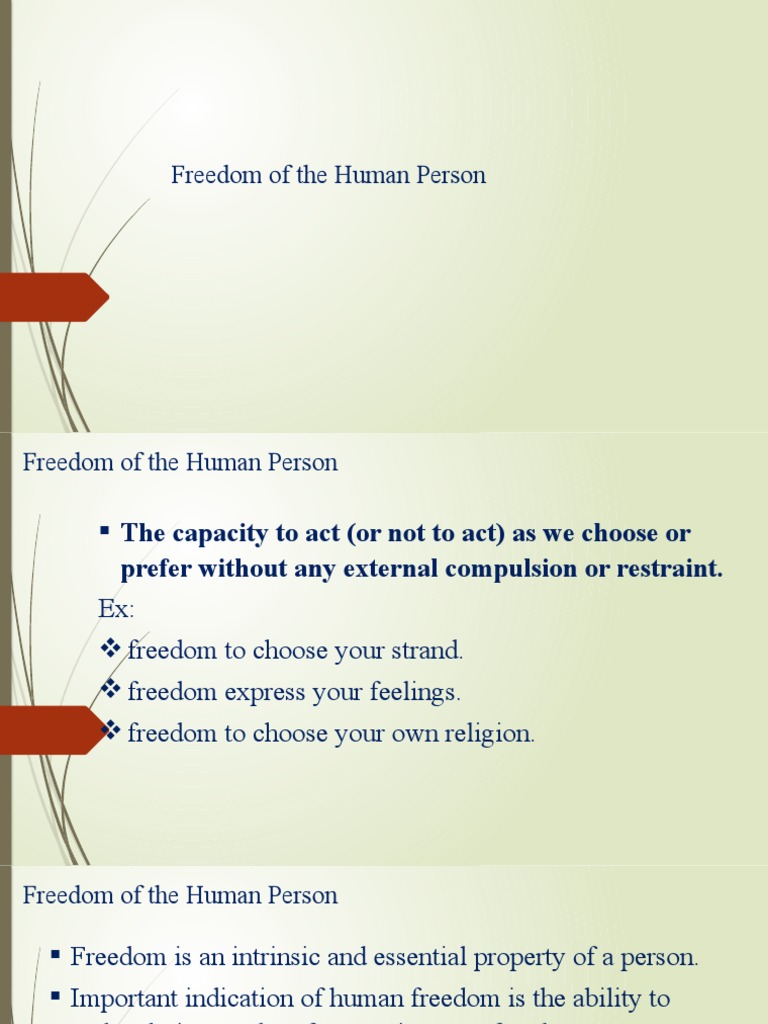 Understanding Human Freedom in Philosophy | PDF