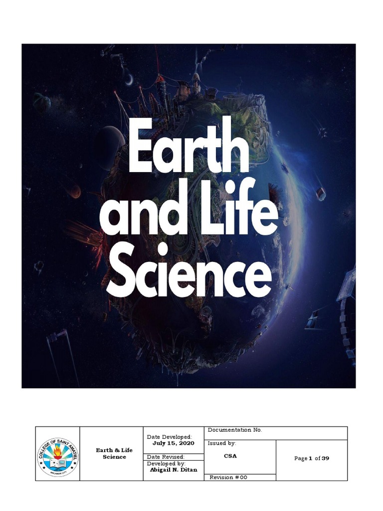 Earth and Life Science Lesson 1 | PDF | Universe | Matter