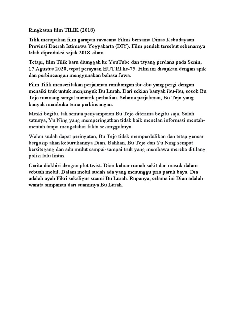 Ringkasan Film | PDF